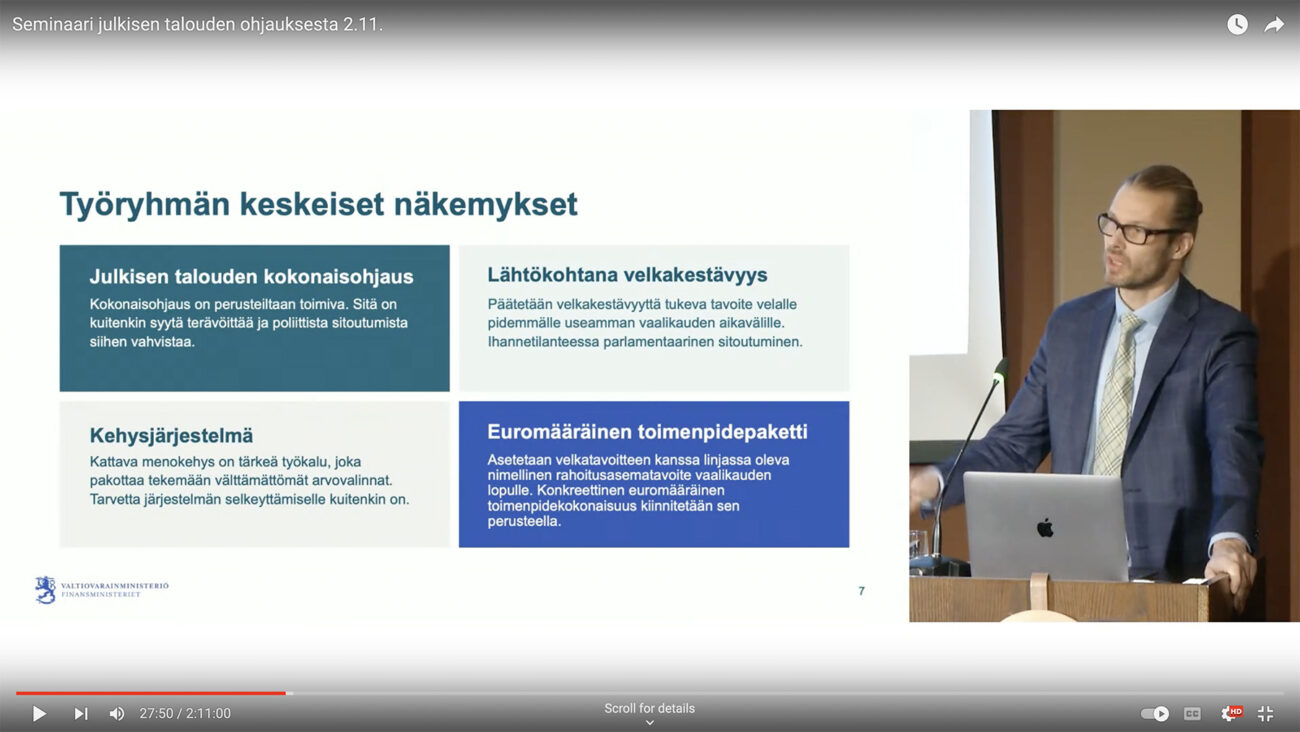 Julkisen talouden ohjausta kehitettävä vallitseviin yhteiskunnallisiin ja ekologisiin oloihin – BIOS